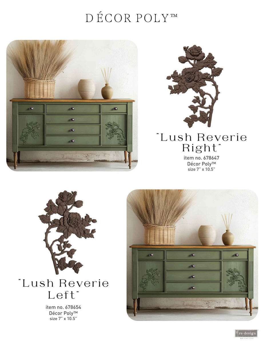 Decor Poly Lush Reverie (Right) – Vintage blue furniture
